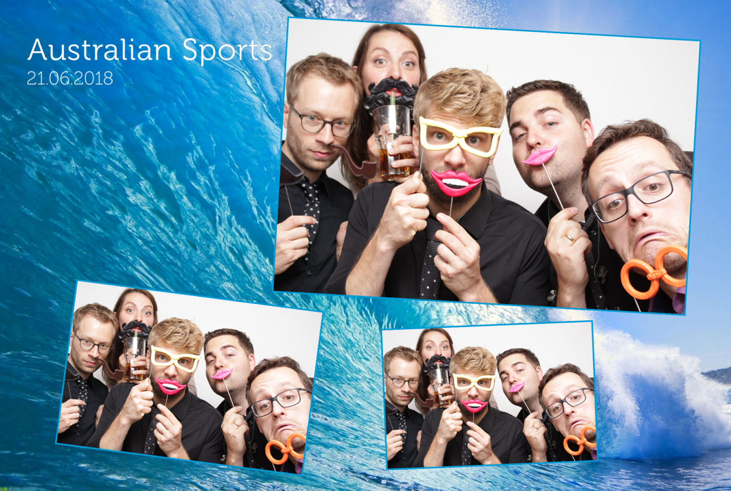 Fotobox Druck-Layout Vorlagen: 1er, 2er, 3er, 4er oder klassiche Streifen