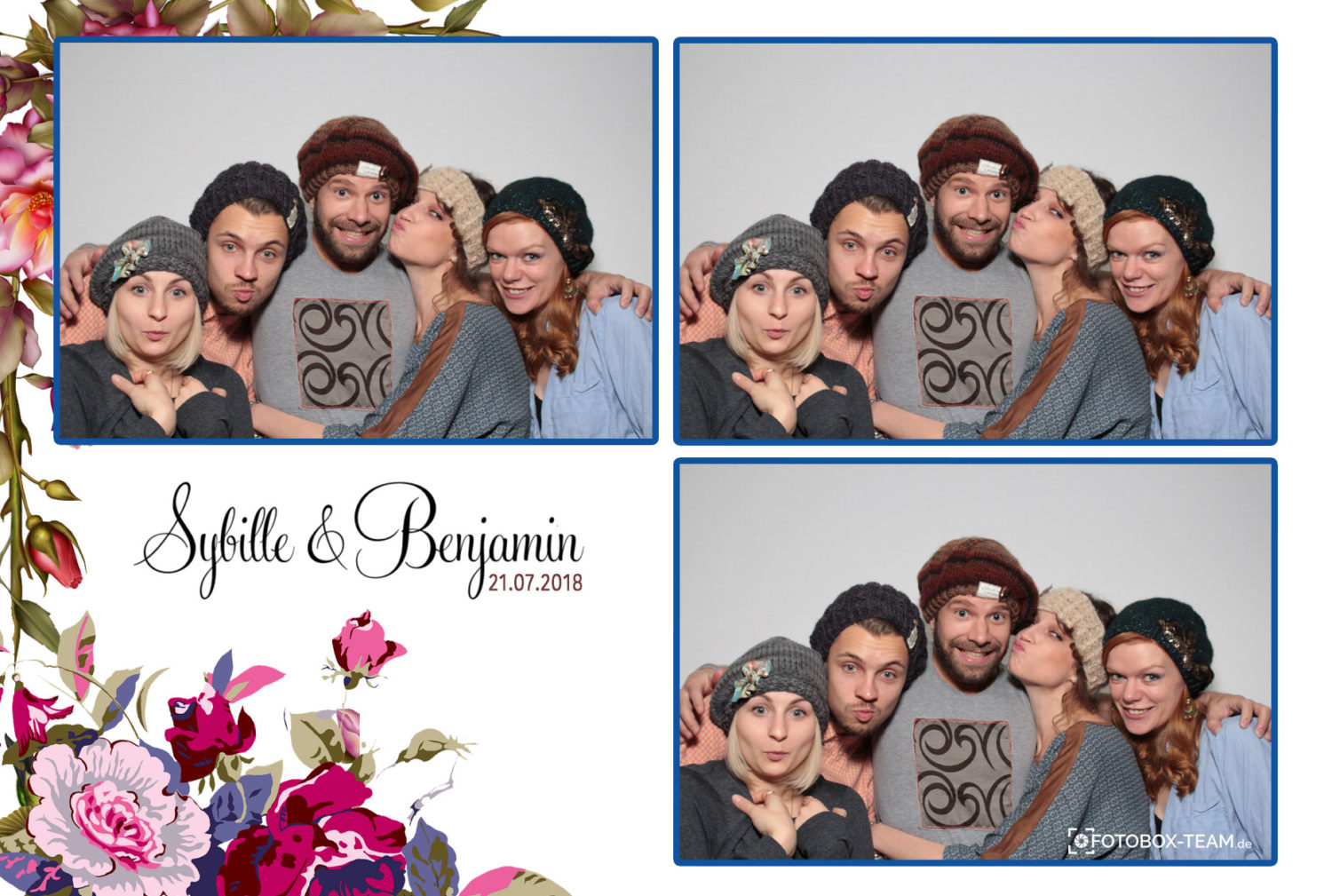 Fotobox Druck-Layout Vorlagen: 1er, 2er, 3er, 4er oder klassiche Streifen